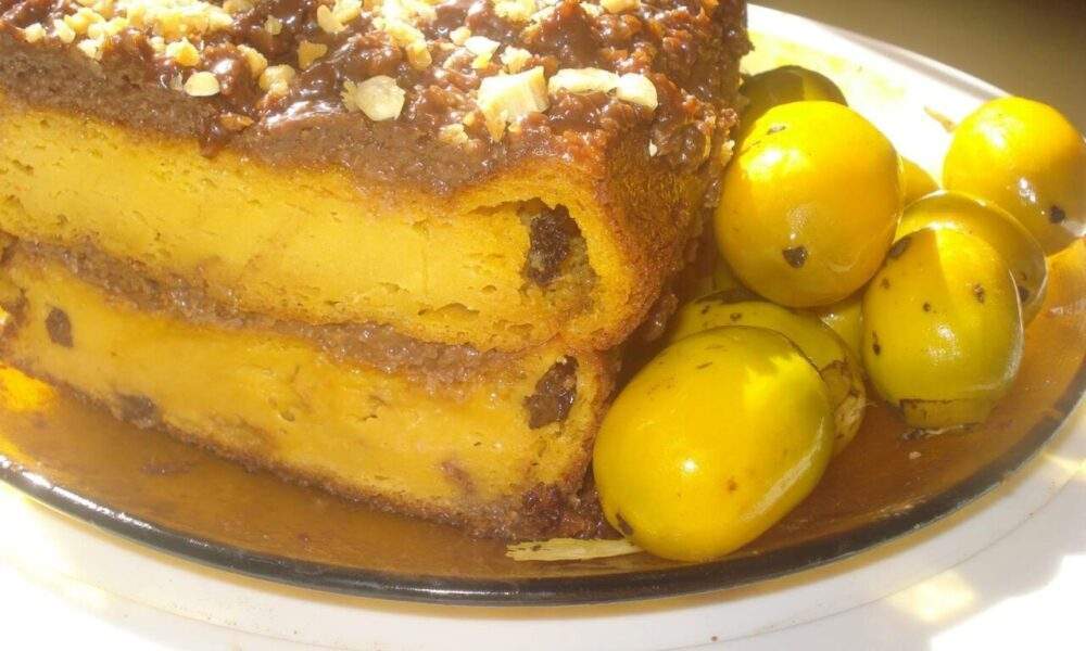 Receita de Bolo de Pupunha - No Amazonas é Assim